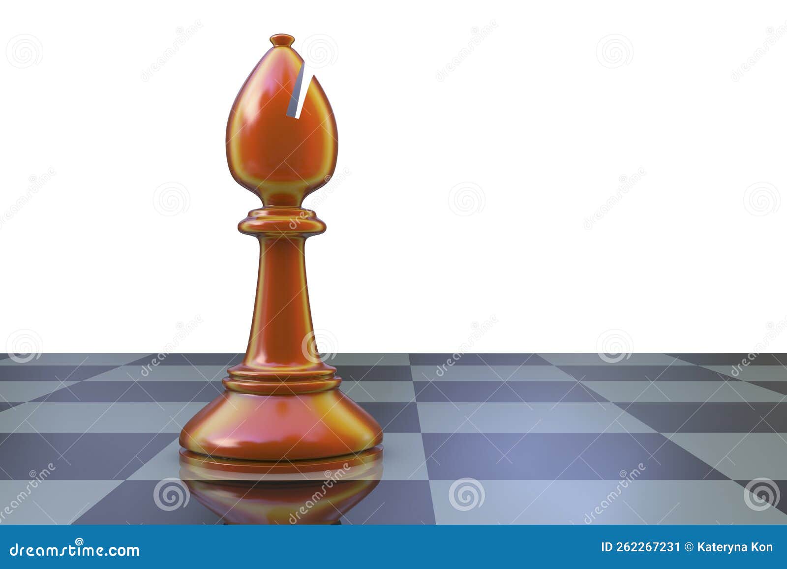 Chess bishop, illustration stock illustration. Illustration of business ...