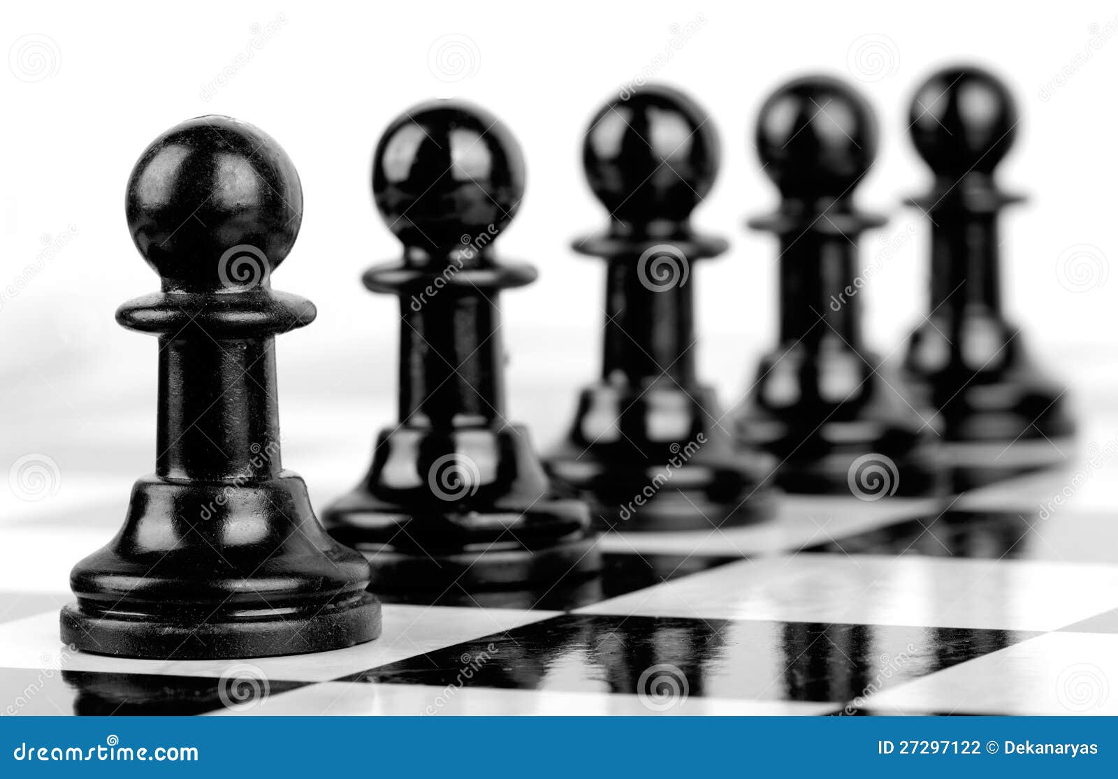 Chess black pawns stock photo. Image of chess, chessboard - 27297122