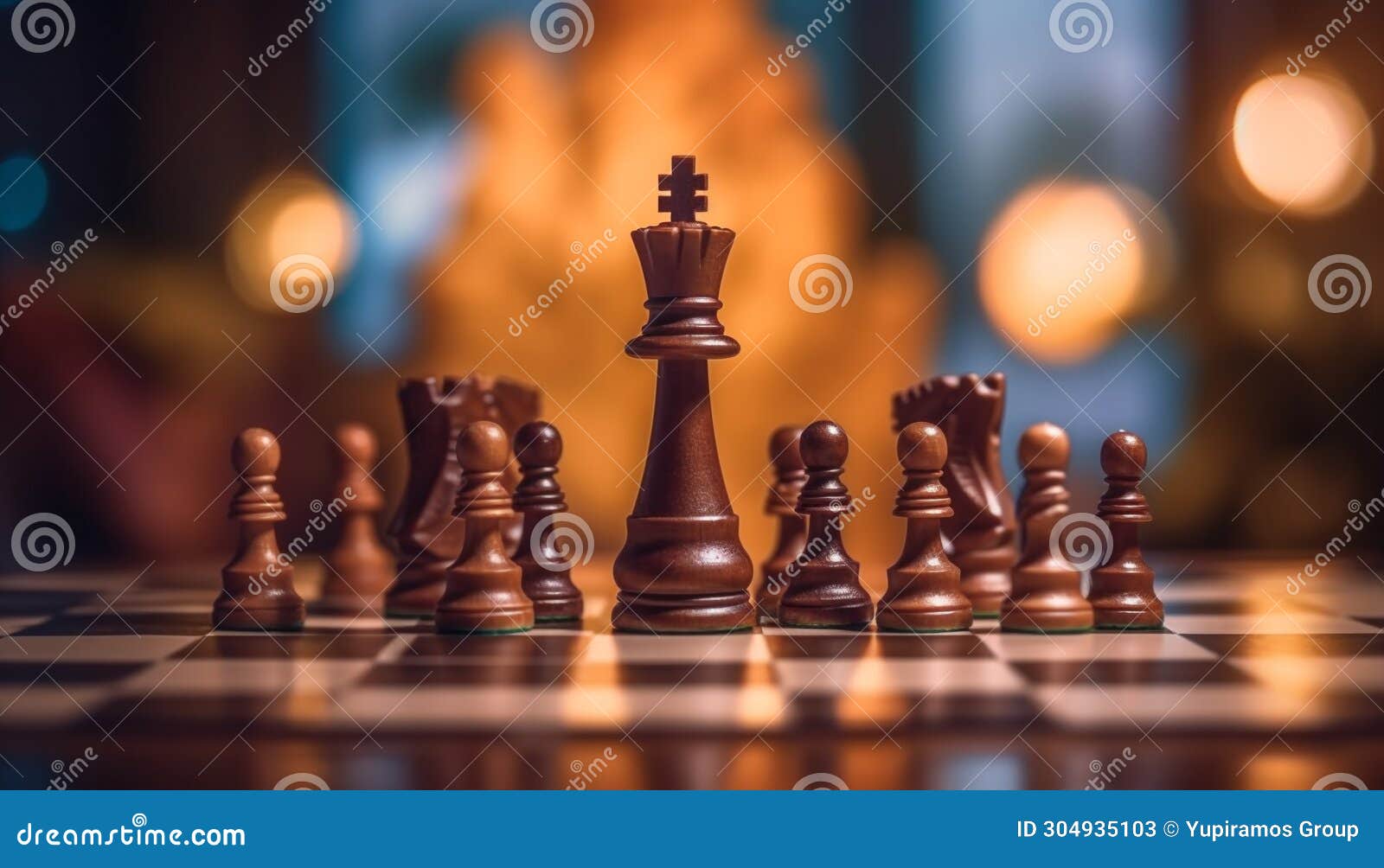 Chess Board Battle King Success, Pawn Defeat, Intelligence Triumphs ...
