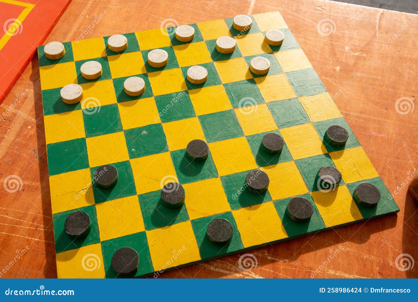 Chess Board for Checkers Game of Company Stock Photo - Image of ...