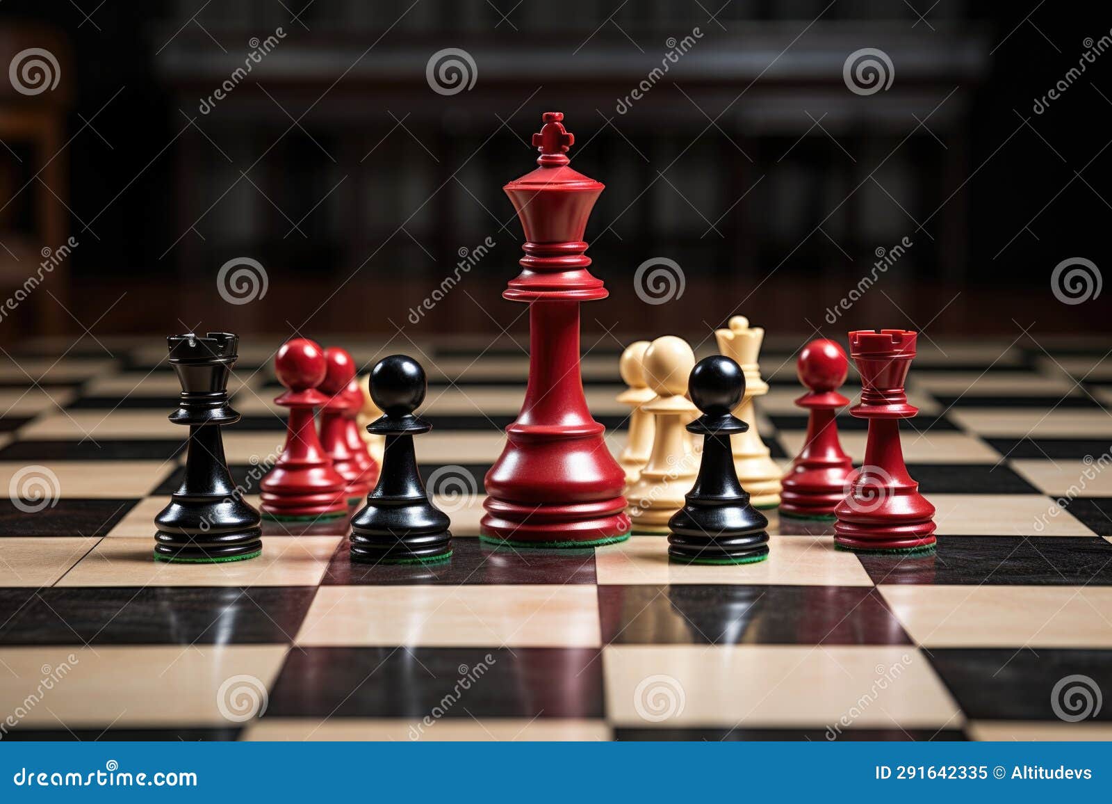 Chess Board with a Checkmate Position Stock Image - Image of chess ...