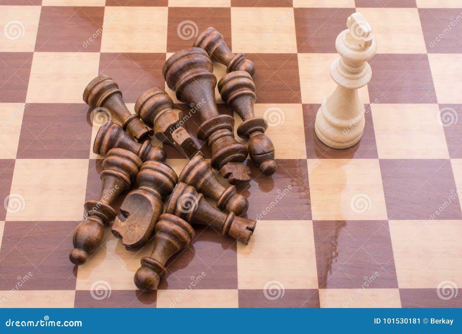 Chess Board with Chess Pieces Stock Image - Image of challenge, victory ...