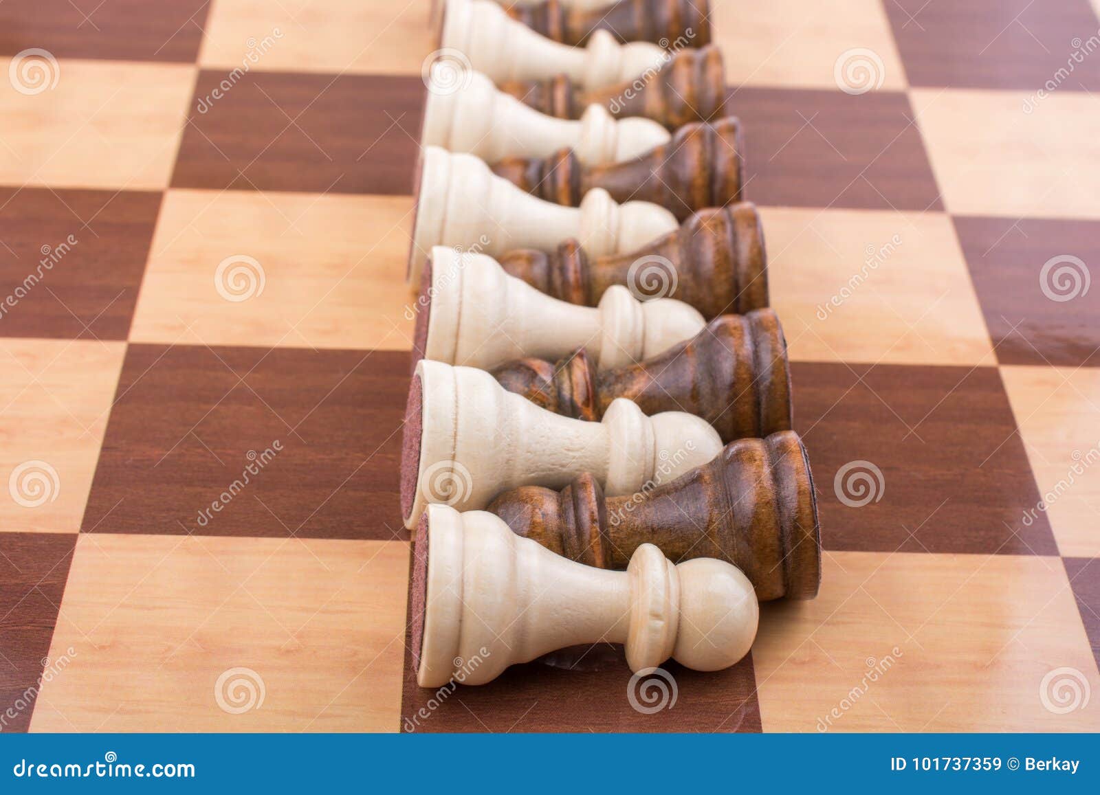 Chess Board with Chess Pieces Stock Image - Image of move, board: 101737359