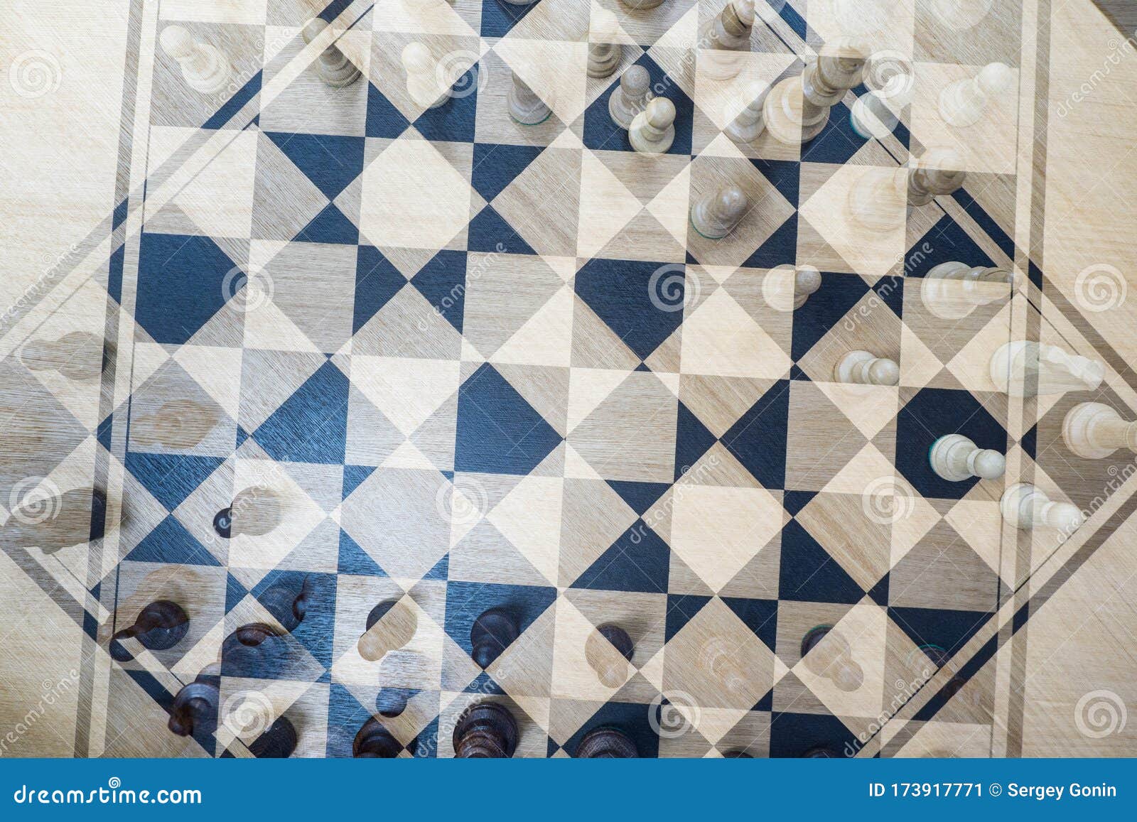 Chess Board with Figures, Abstract Background Stock Image - Image of ...