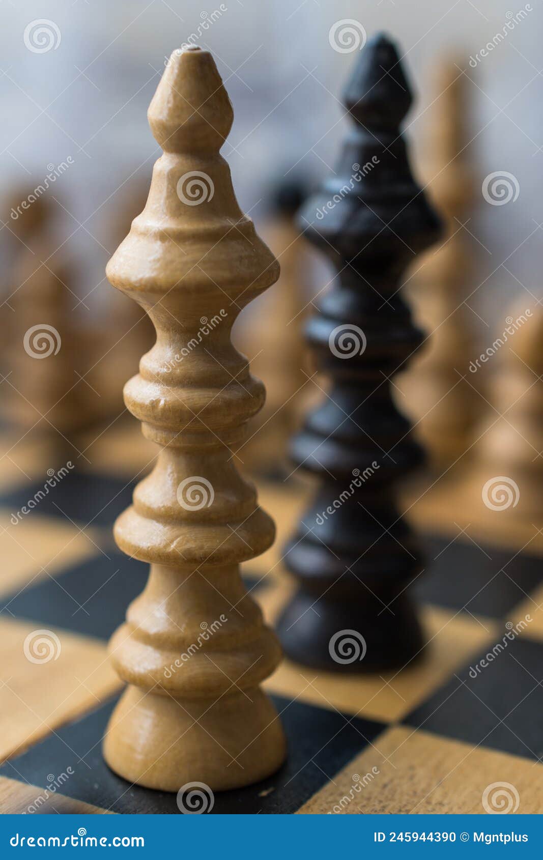 Chess Board with Figures. Negotiation. Stock Photo - Image of teamwork ...