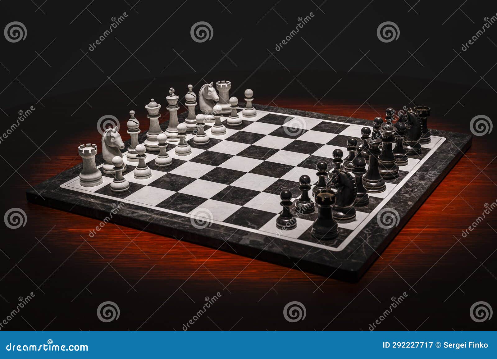 Chess board with figures stock image. Image of match - 292227717