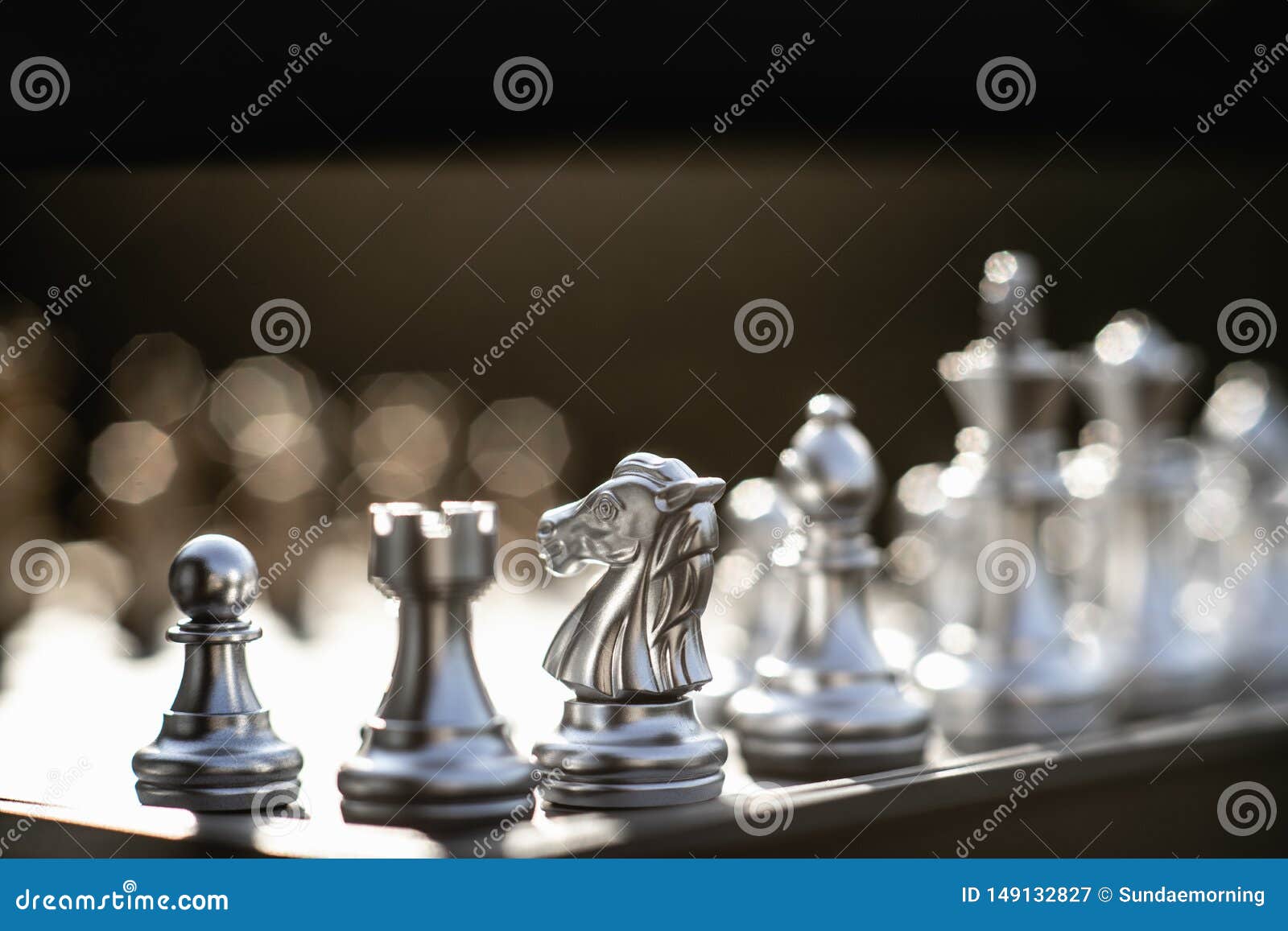 Chess Board Game, Business Competitive Concept Stock Image - Image of ...