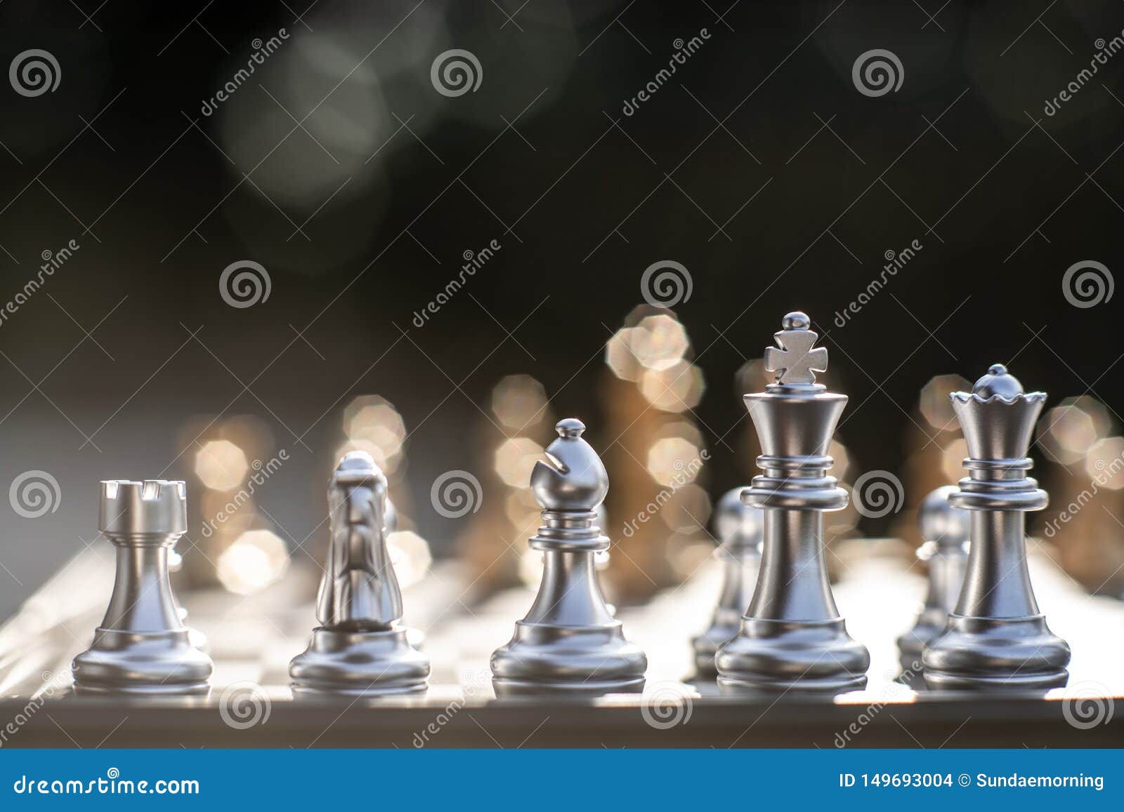 Chess Board Game, Business Competitive Concept Stock Photo - Image of ...