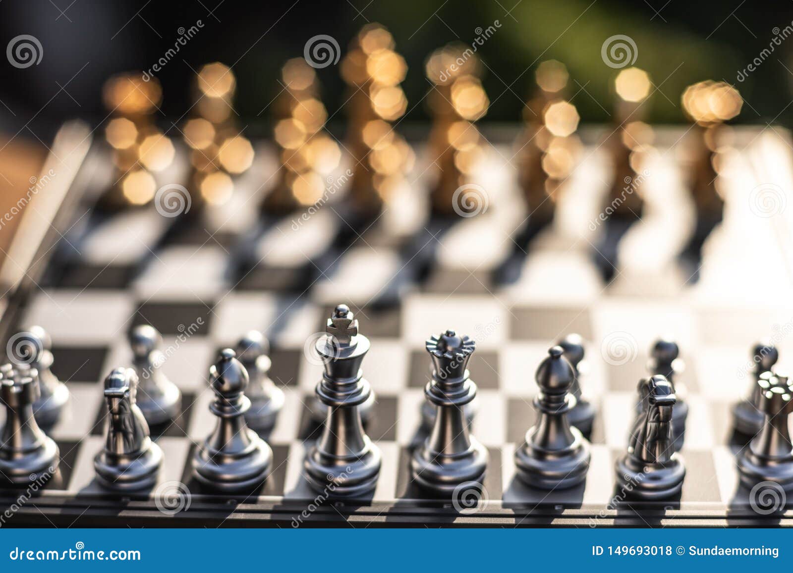 Chess Board Game, Business Competitive Concept Stock Photo - Image of ...