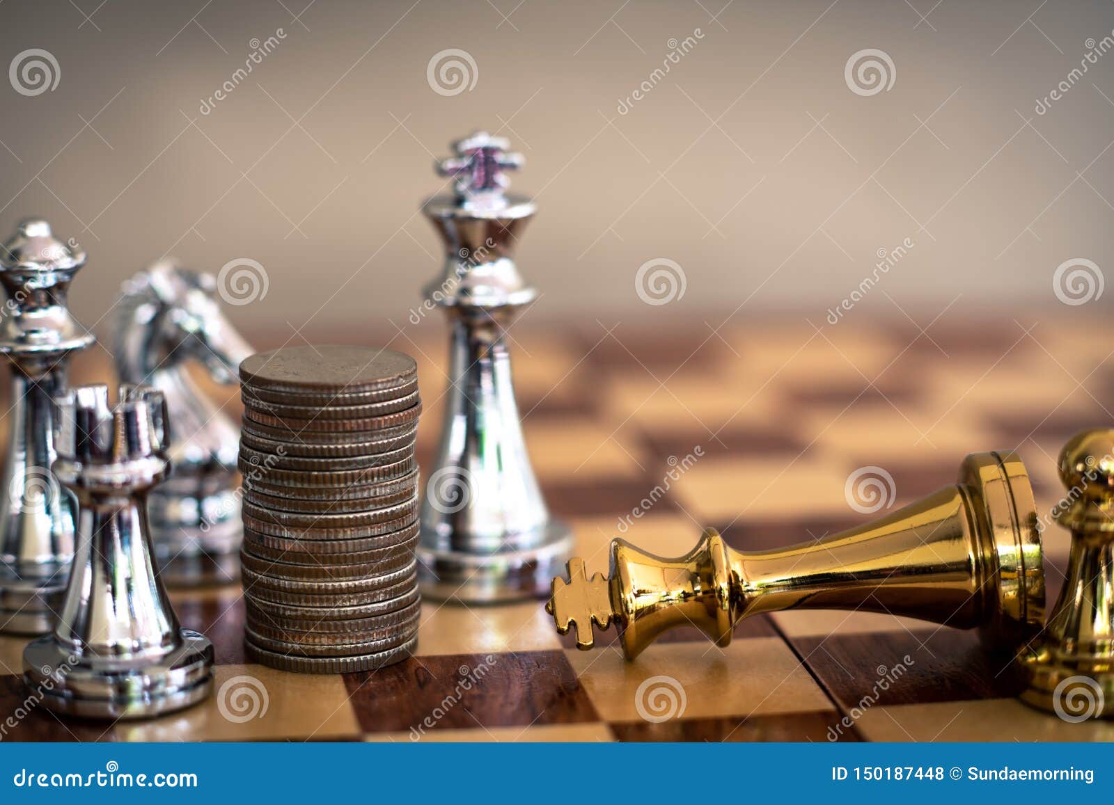 Chess Board Game, Business Competitive Concept Stock Photo - Image of ...