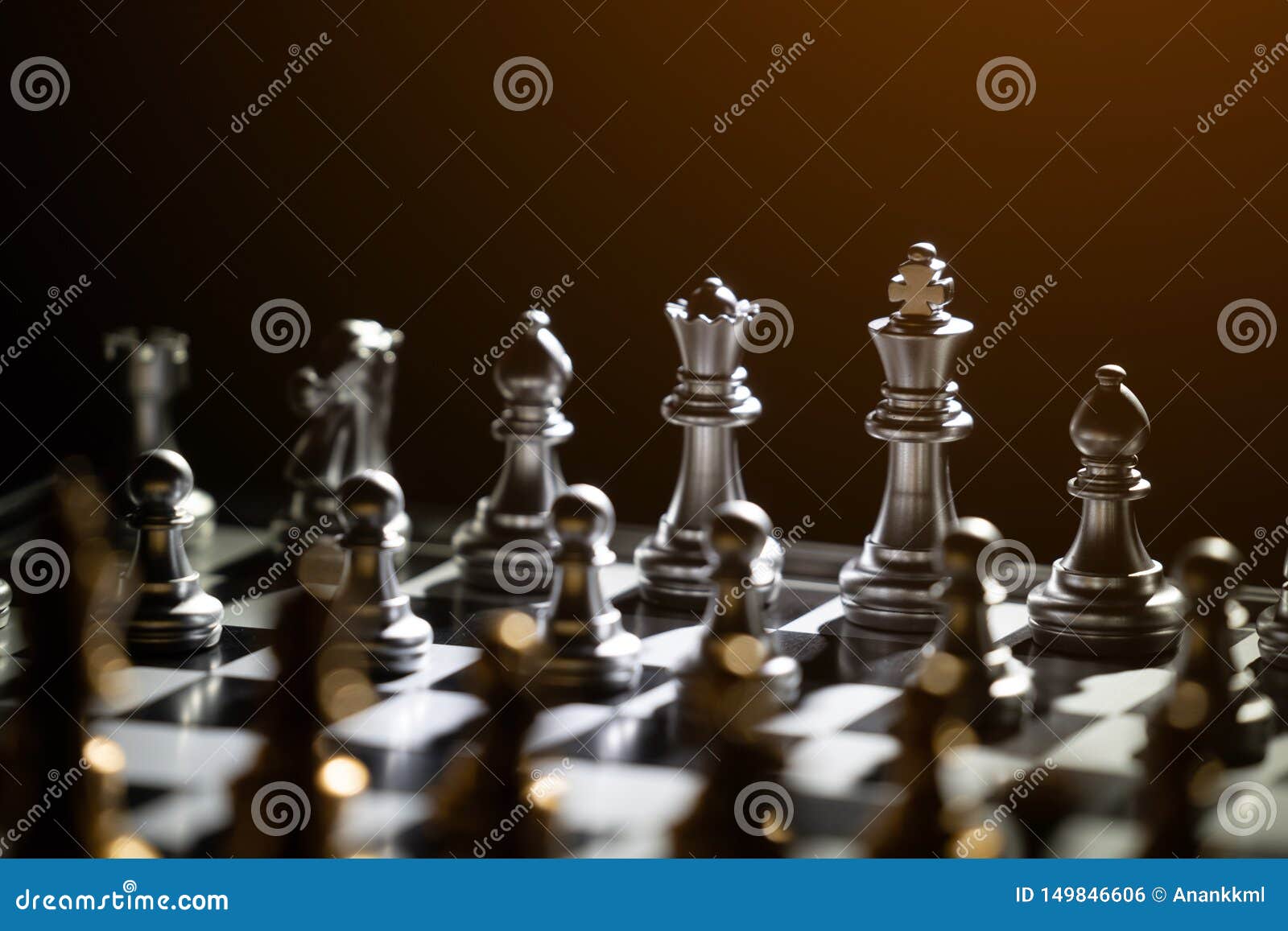 Chess Board Game for Competition and Strategy Stock Photo - Image of ...