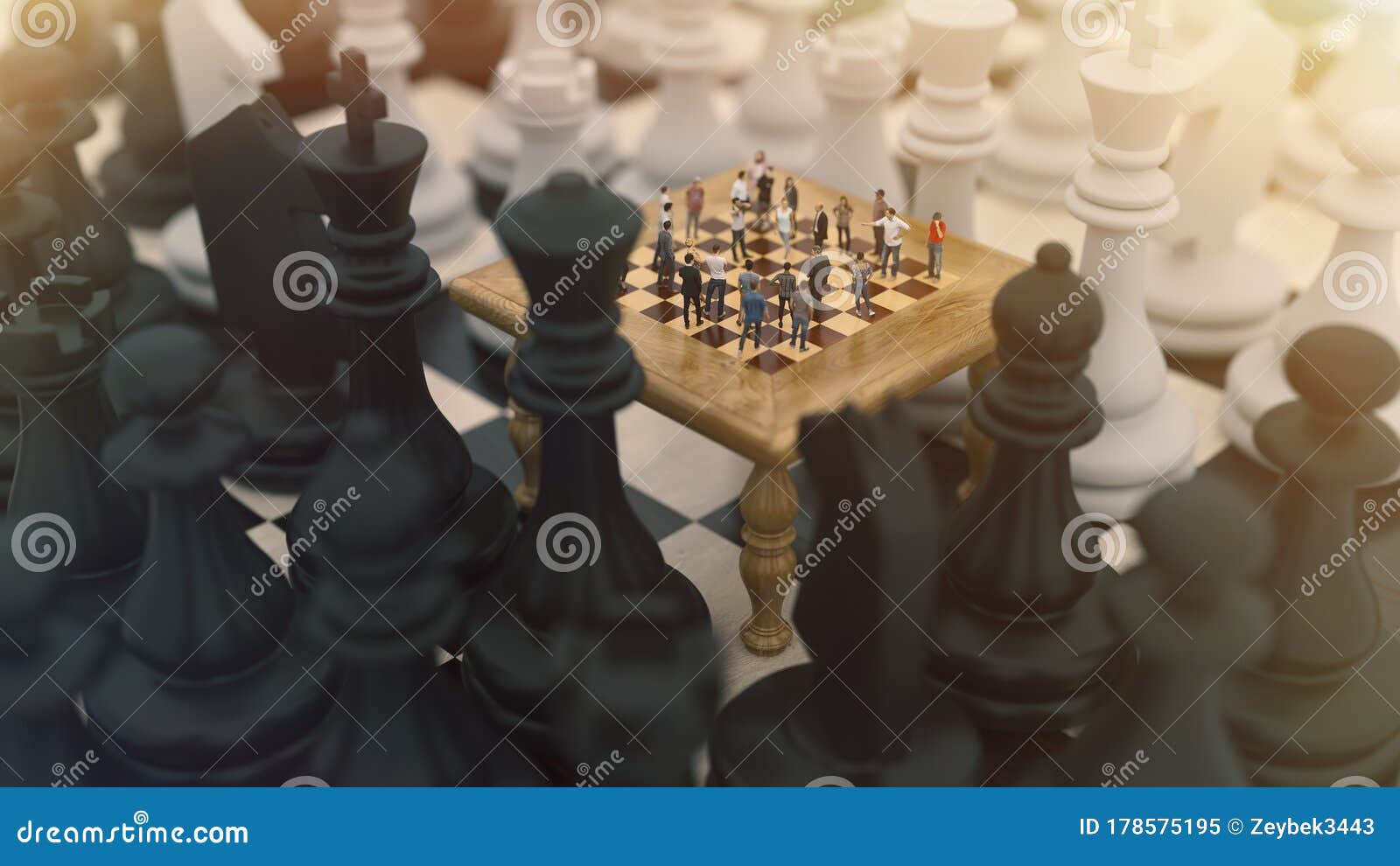 Chess Board Game Concept for Ideas and Competition and Strategy or ...