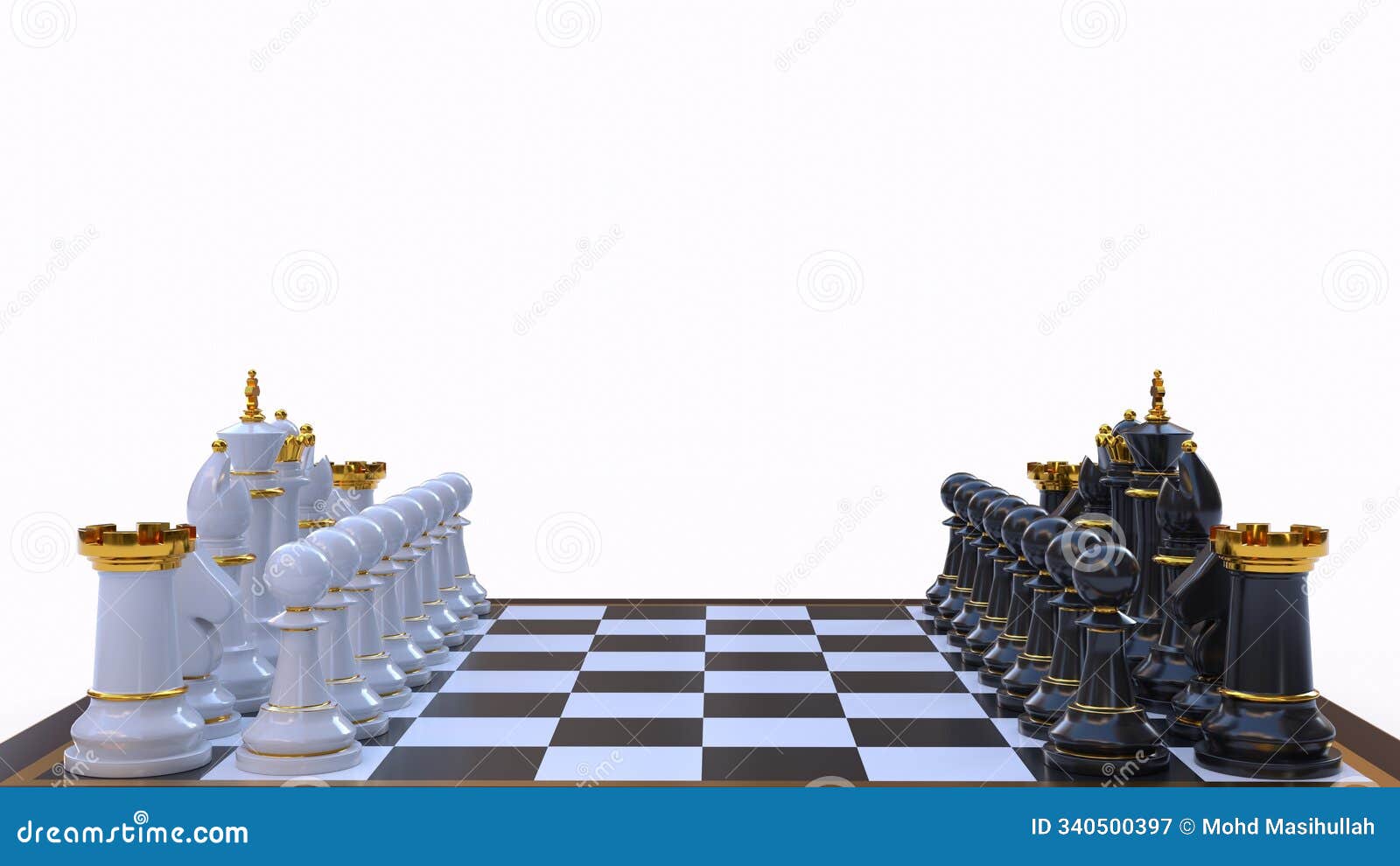 Chess Board Game with Different Different Angle View Stock Illustration ...