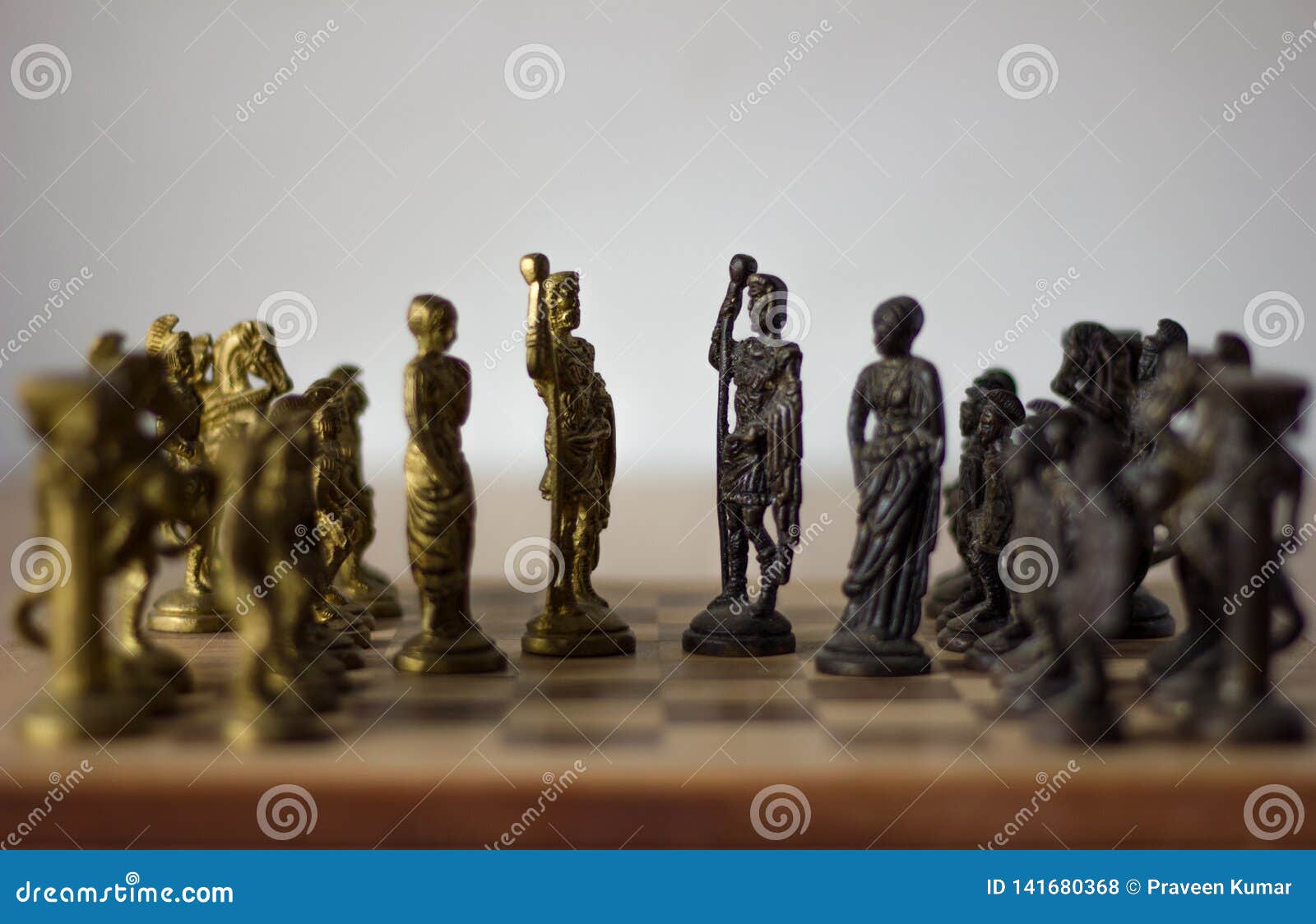Chess Board Game, with Kings and Queens Discussing for Compromise ...