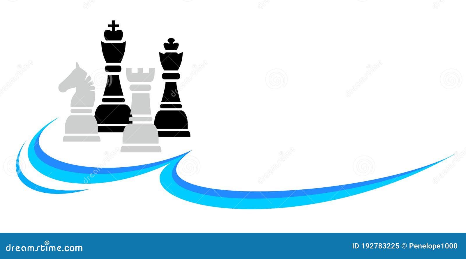 Chess Board Game Logo in Vector Quality. Stock Vector - Illustration of ...