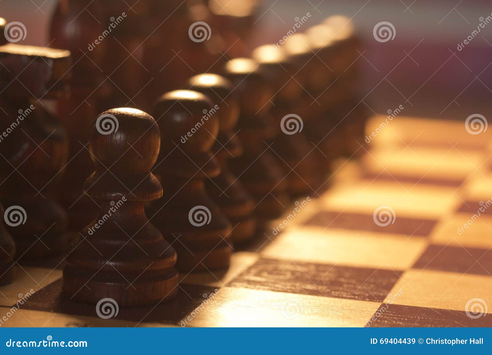 Chess Board with Game in Play Stock Image - Image of play, strategic ...