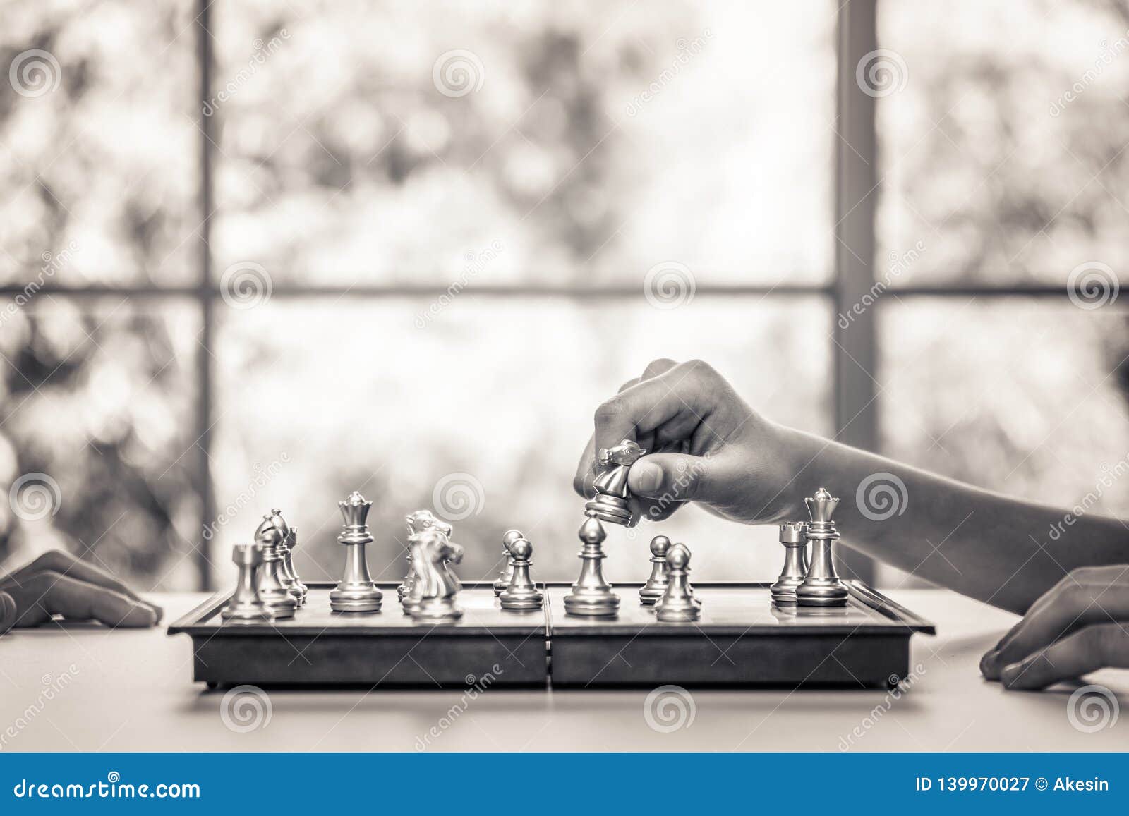 Hand playing chess board stock image. Image of board - 139970027