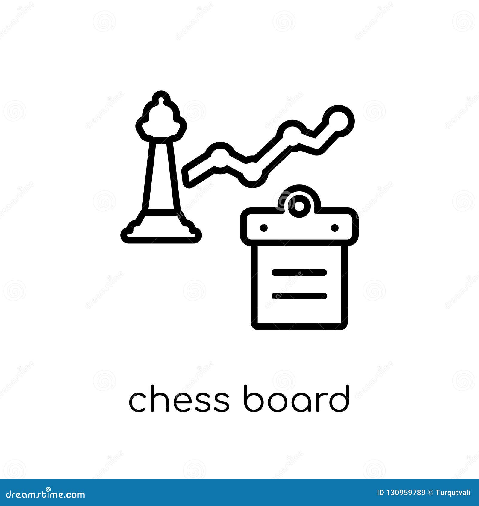 Chess Board Icon from Collection. Stock Vector - Illustration of ...