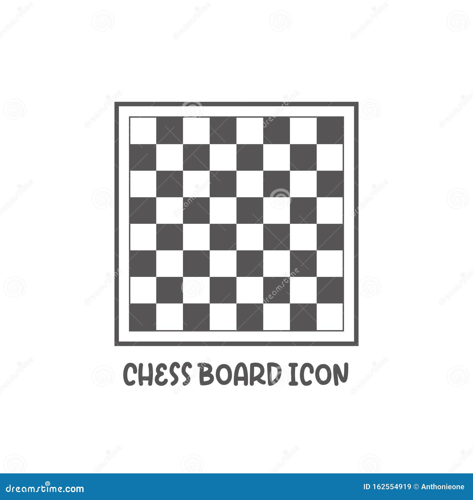 Chess Board Icon Simple Flat Style Vector Illustration Stock Vector ...