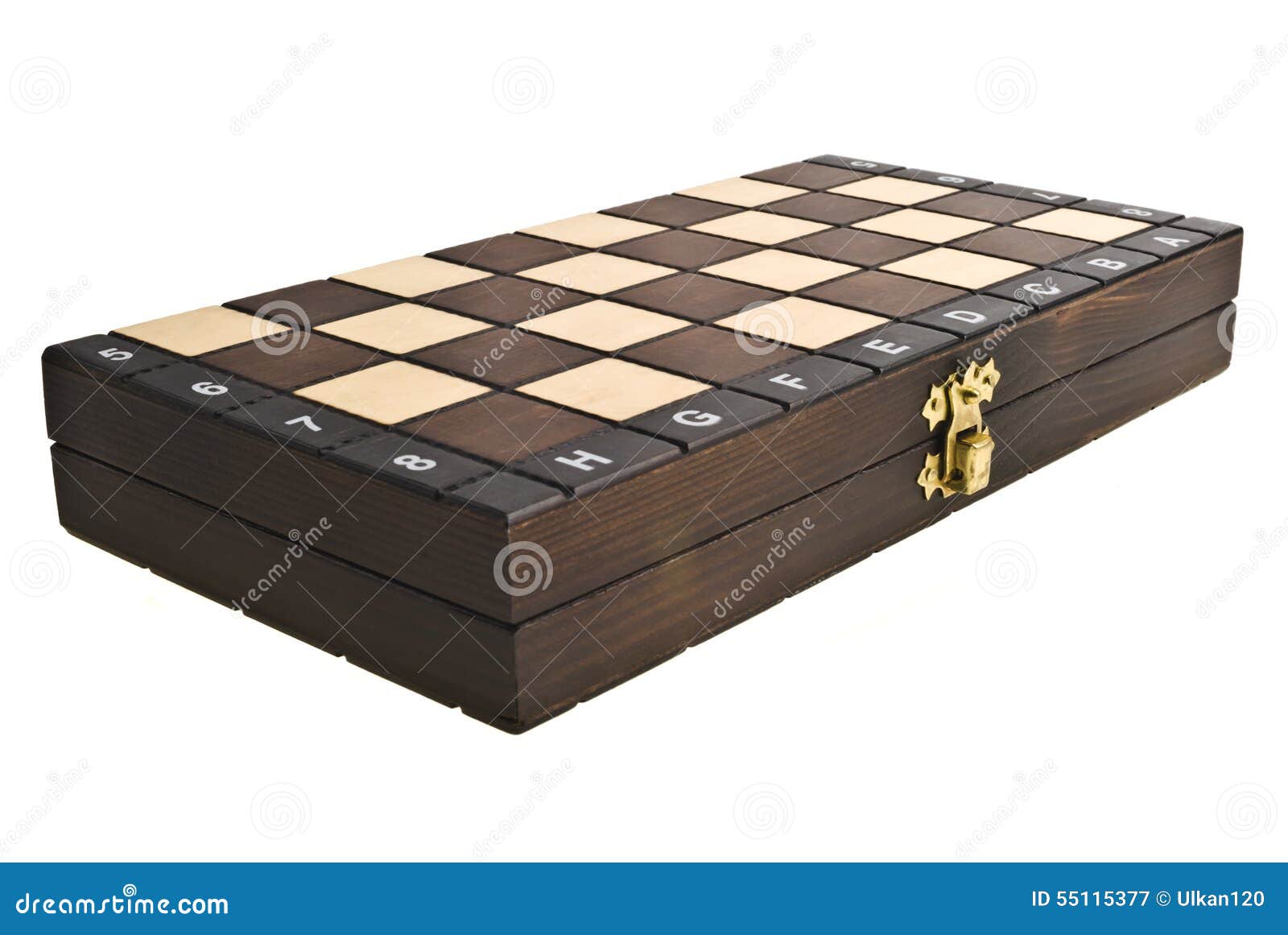 Chess Board Isolated on a White Background Stock Image - Image of ...