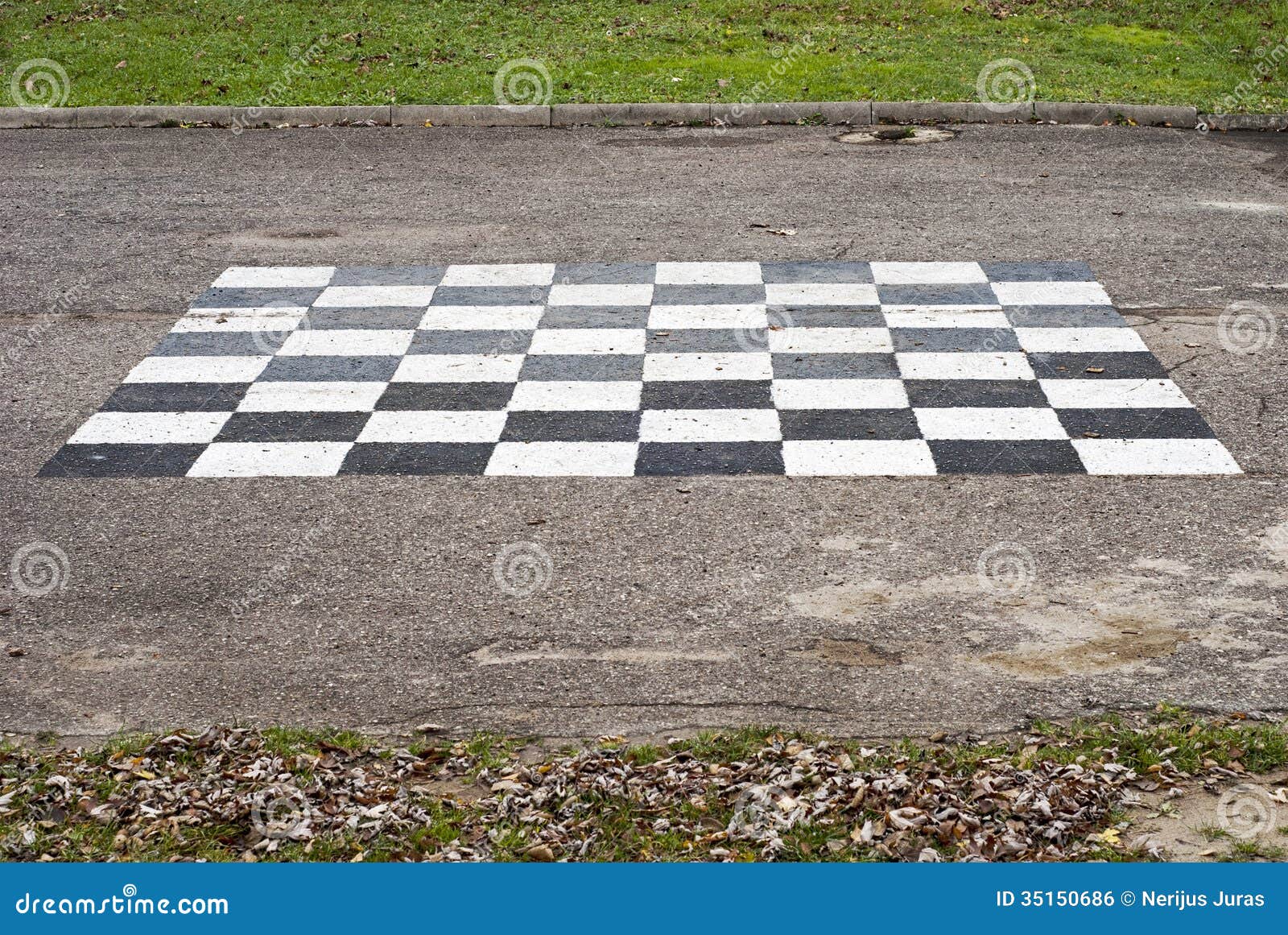 Chess Board Painted on the Ground Stock Photo - Image of background ...