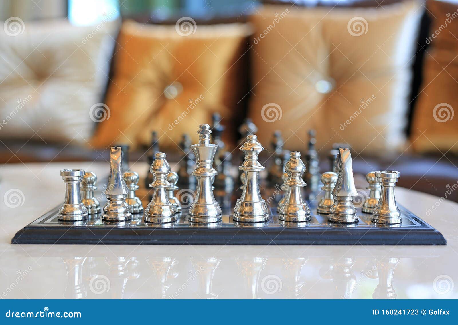 Chess Board with Chess Pieces Stock Image - Image of fight, figures ...
