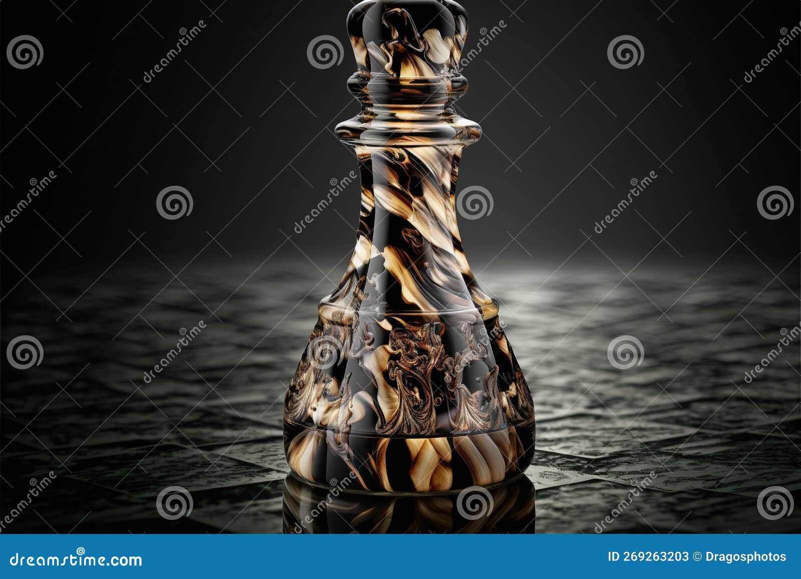Chess Board with Pieces Concept Idea. Ai Generated Stock Illustration ...
