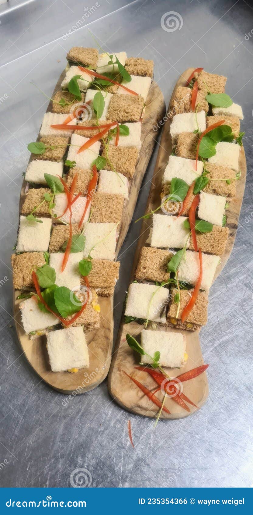 Chess board of sandwiches stock photo. Image of breakfast - 235354366