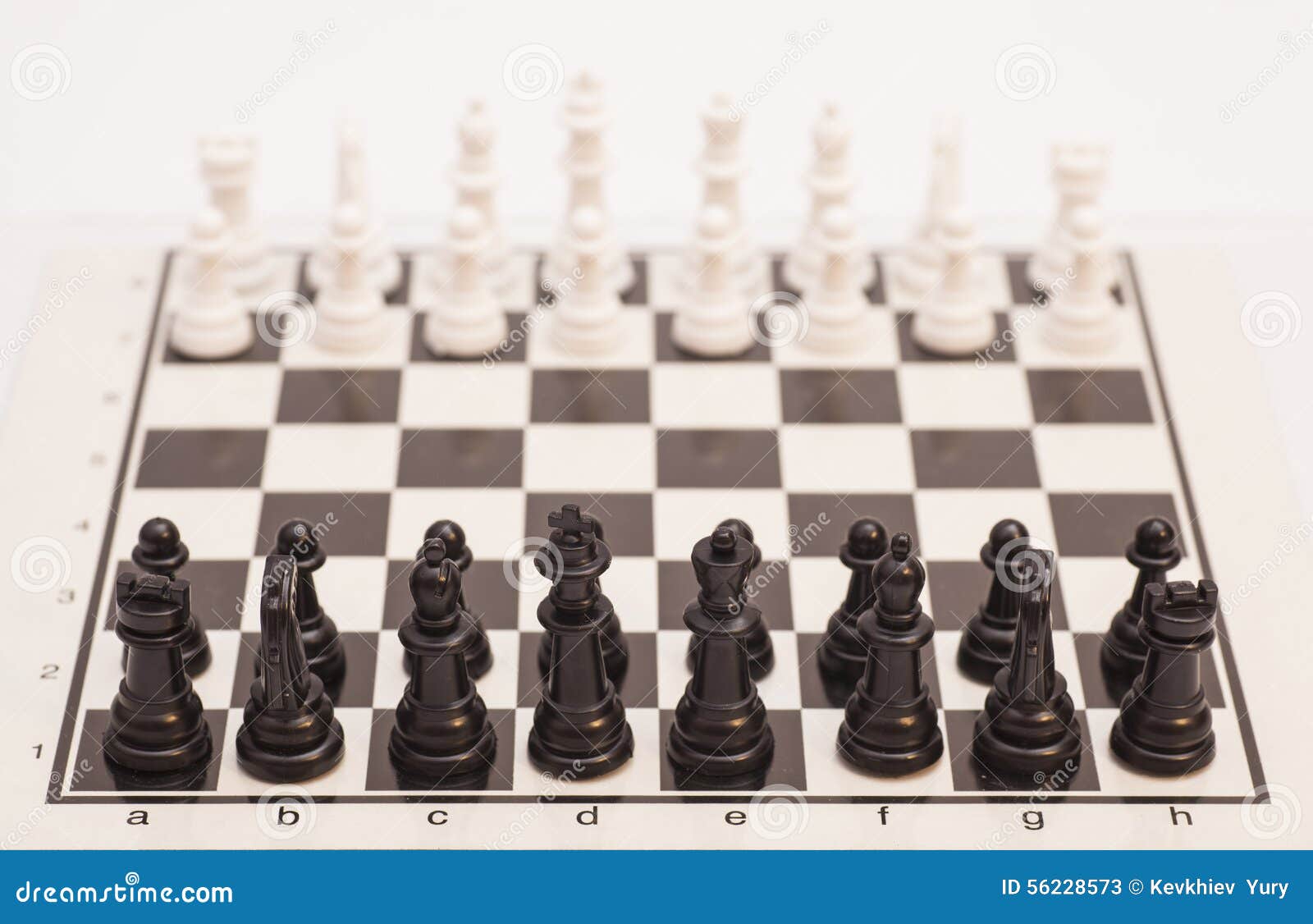 Chess Board Set Up To Begin a Game Stock Image - Image of intelligence ...