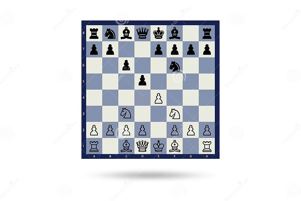 Chess Board for Strategy Game Stock Illustration - Illustration of ...
