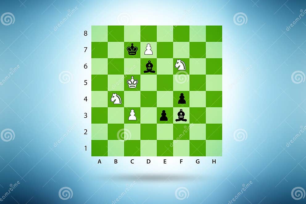 Chess Board for Strategy Game Stock Illustration - Illustration of ...