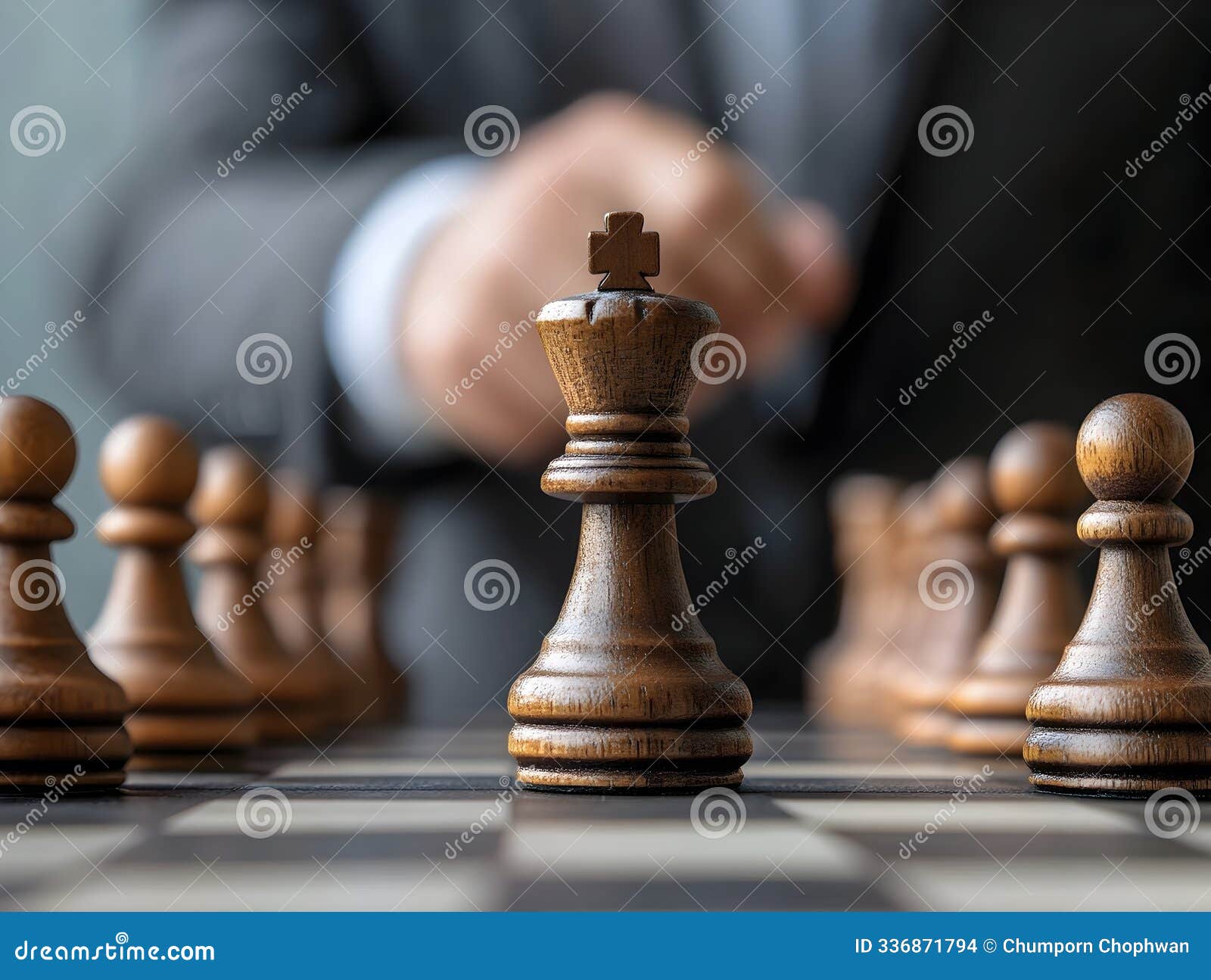 Chess Board Symbolizing Creative Strategies for Effective Leadership ...