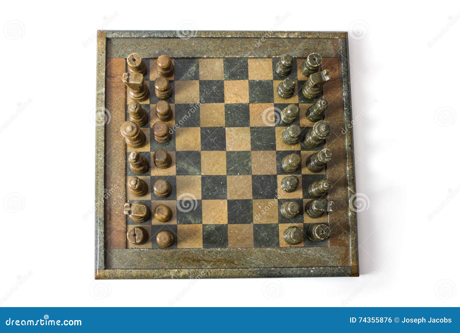 Chess Board Top View stock photo. Image of battle, checker - 74355876