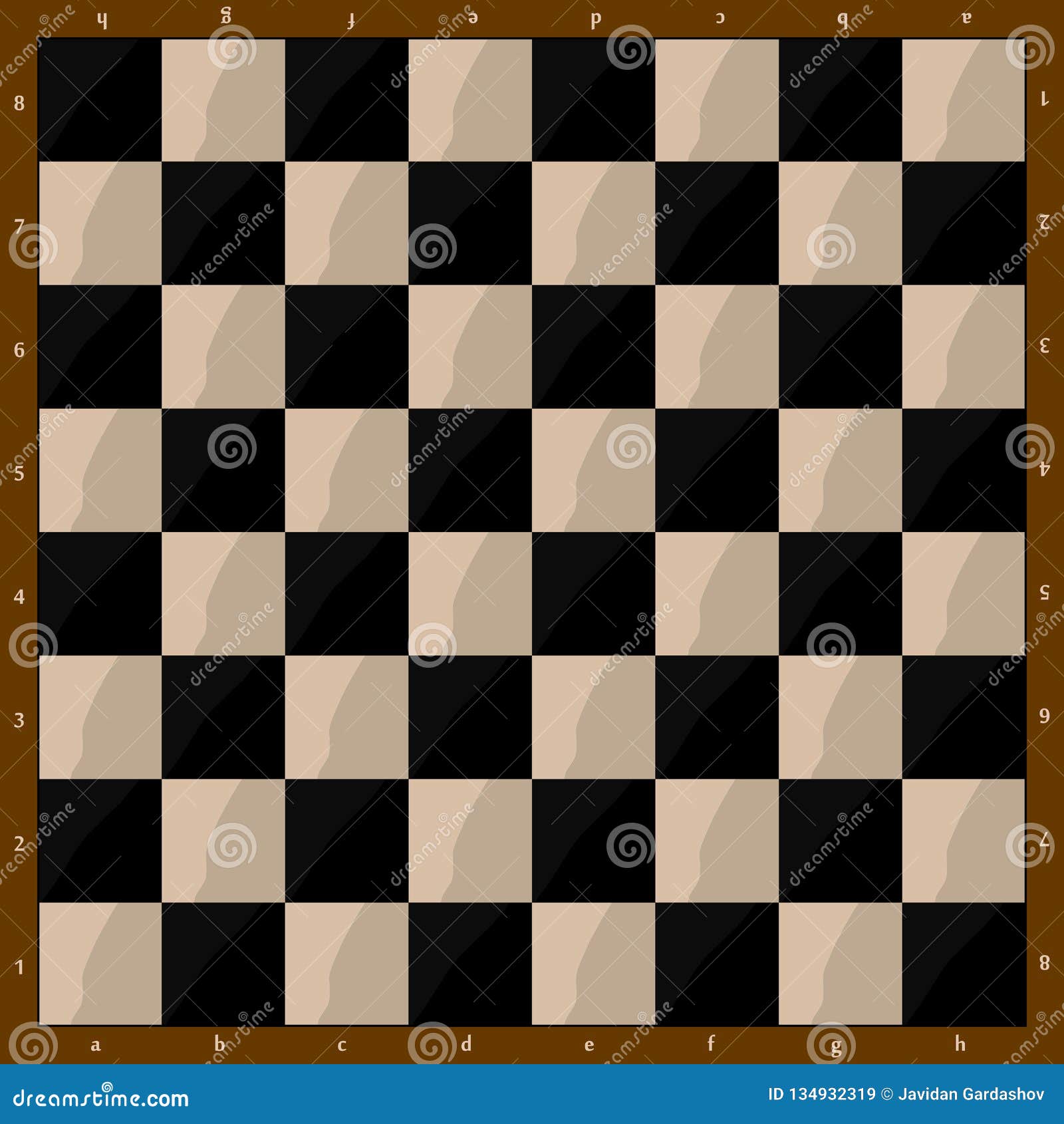 Chess Board. Vector Wooden Texture. Vector Illustration. EPS10 Stock ...