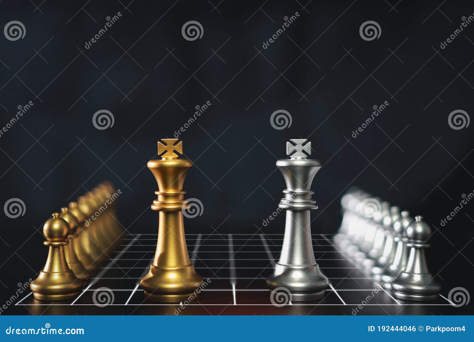 Chess Board on Vintage Table, Decision and Achievement Goal Concept ...