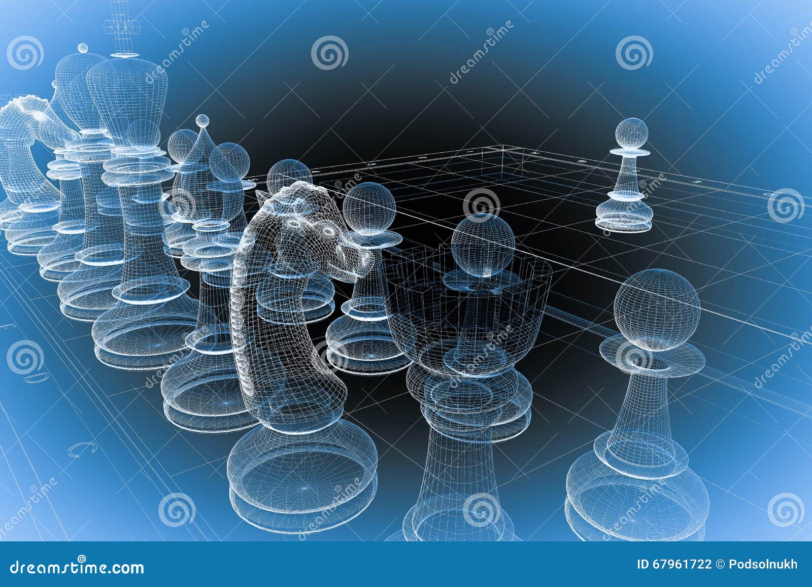Chess body structure stock illustration. Illustration of knight - 67961722