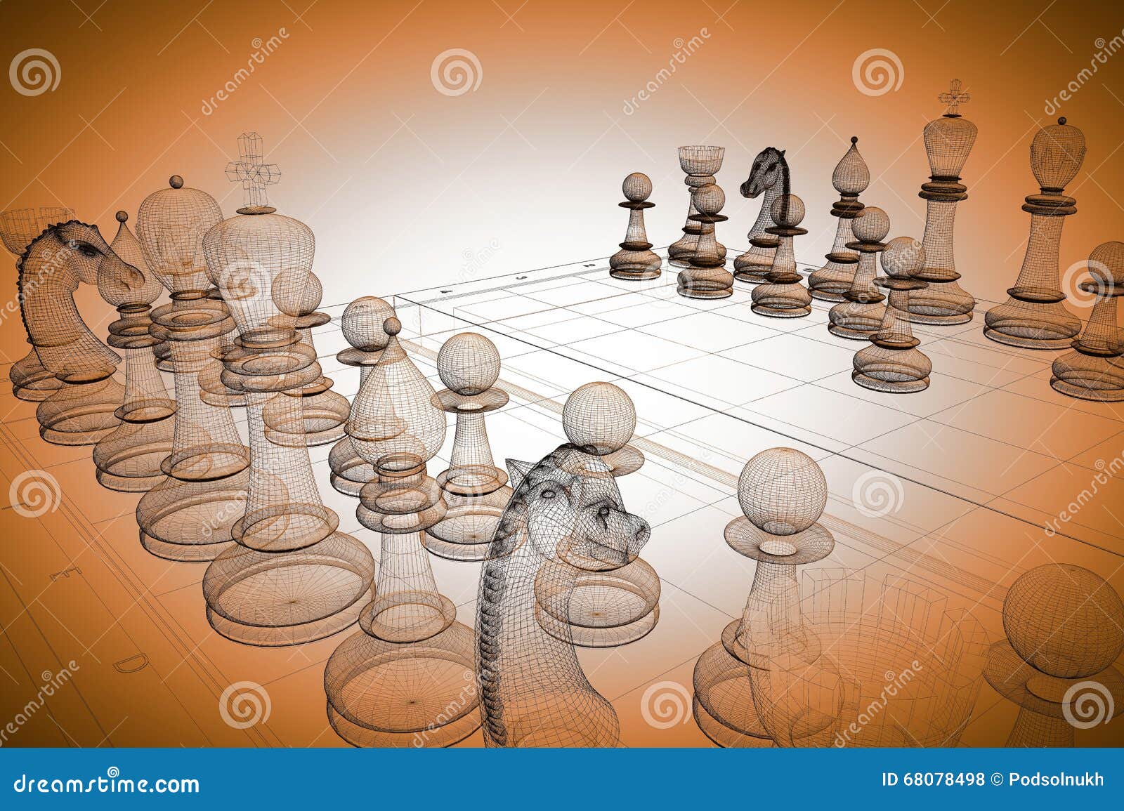 Chess body structure stock illustration. Illustration of concepts ...