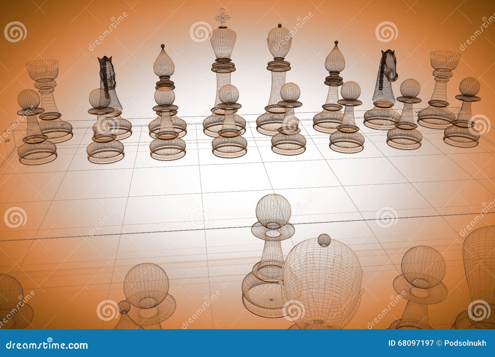 Chess body structure stock image. Image of business, knight - 68097197