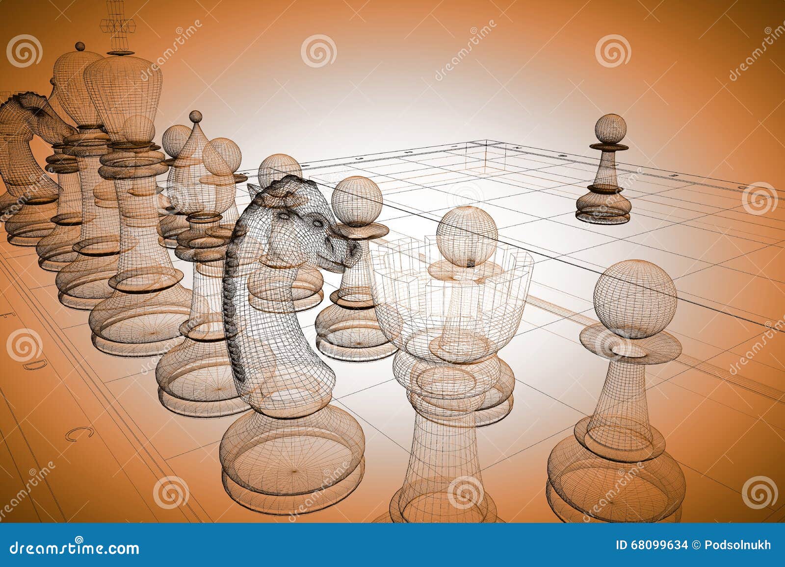 Chess body structure stock illustration. Illustration of black - 68099634