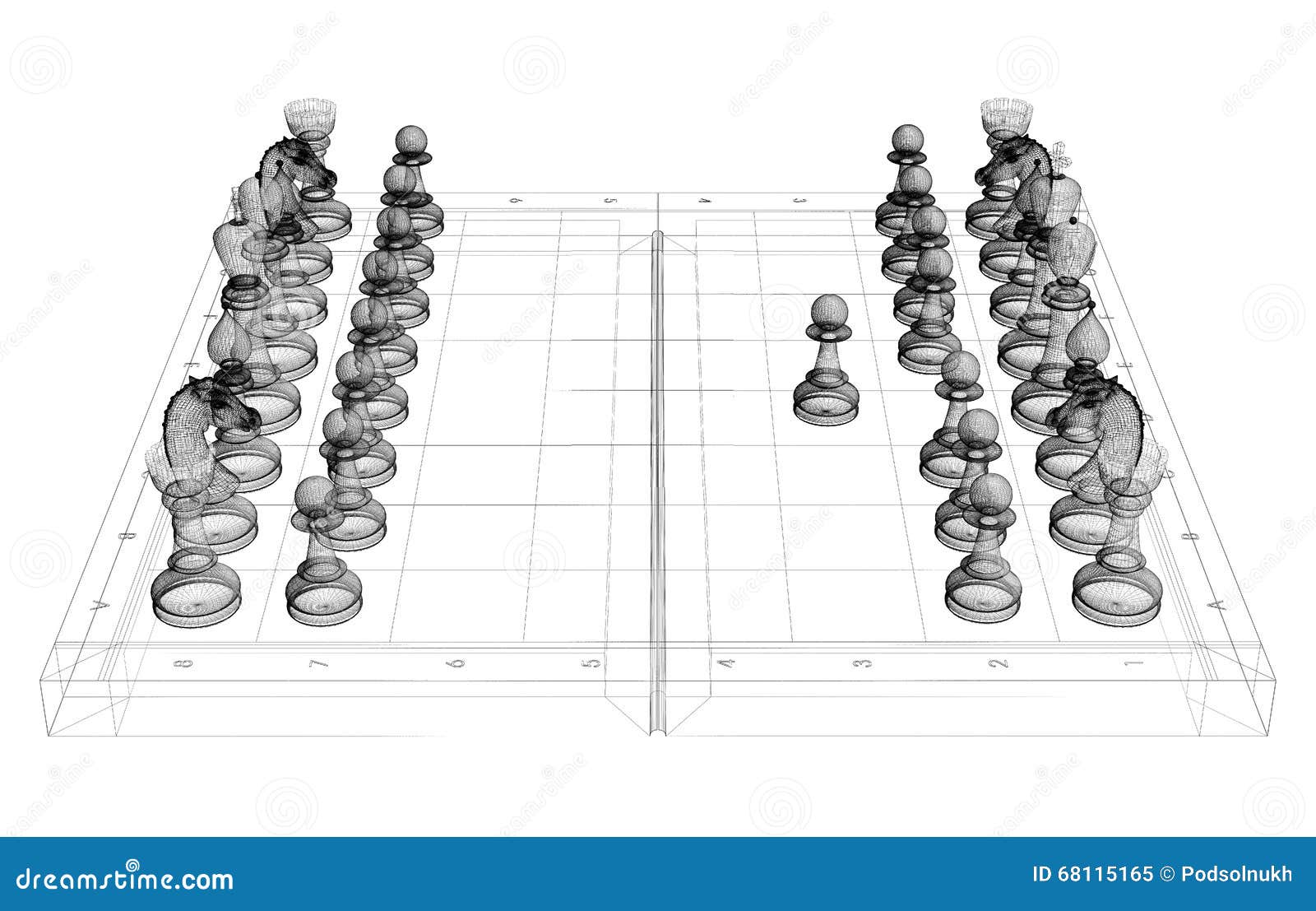 Chess body structure stock illustration. Illustration of pattern - 68115165