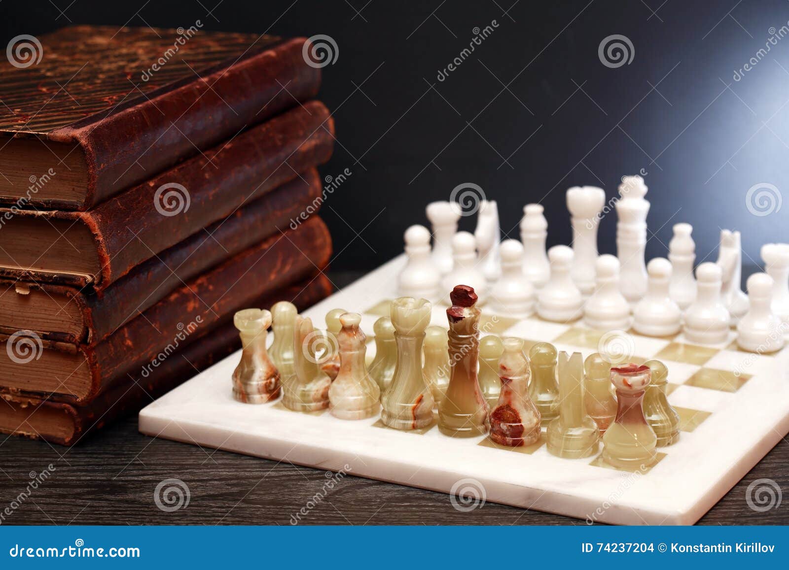 Chess and Books stock photo. Image of planning, confrontation - 74237204