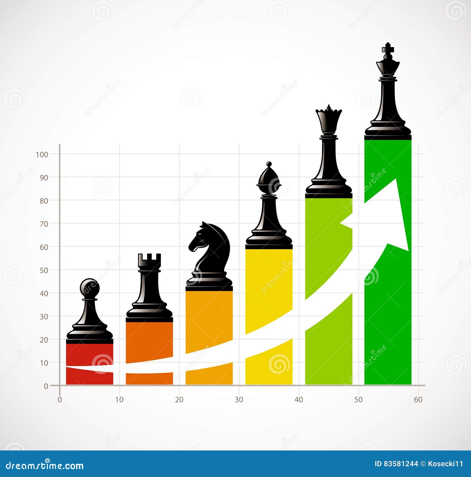 Chess - Business Growth Strategy Stock Vector - Illustration of ...