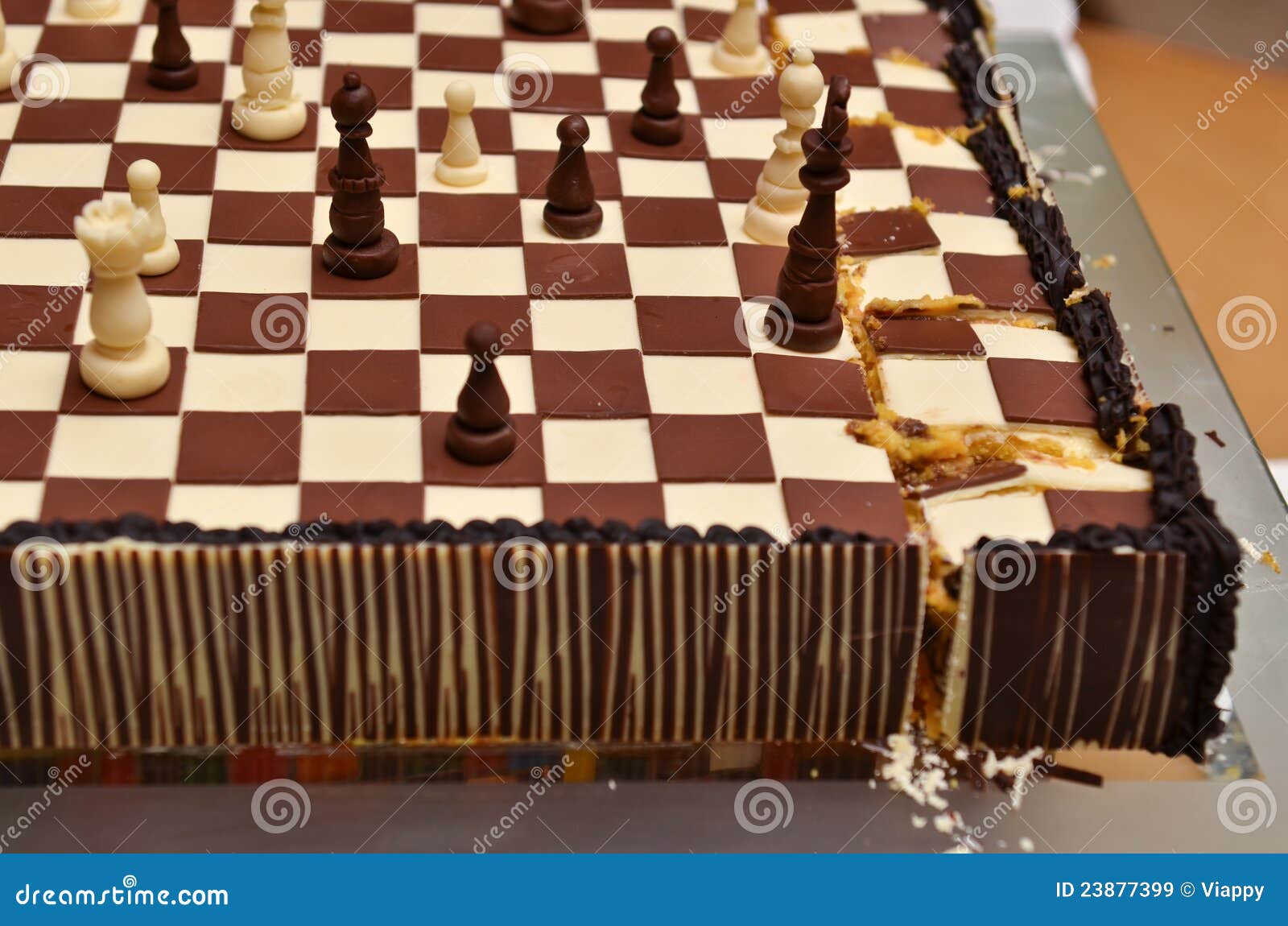 Chess cake stock image. Image of feast, greed, white - 23877399