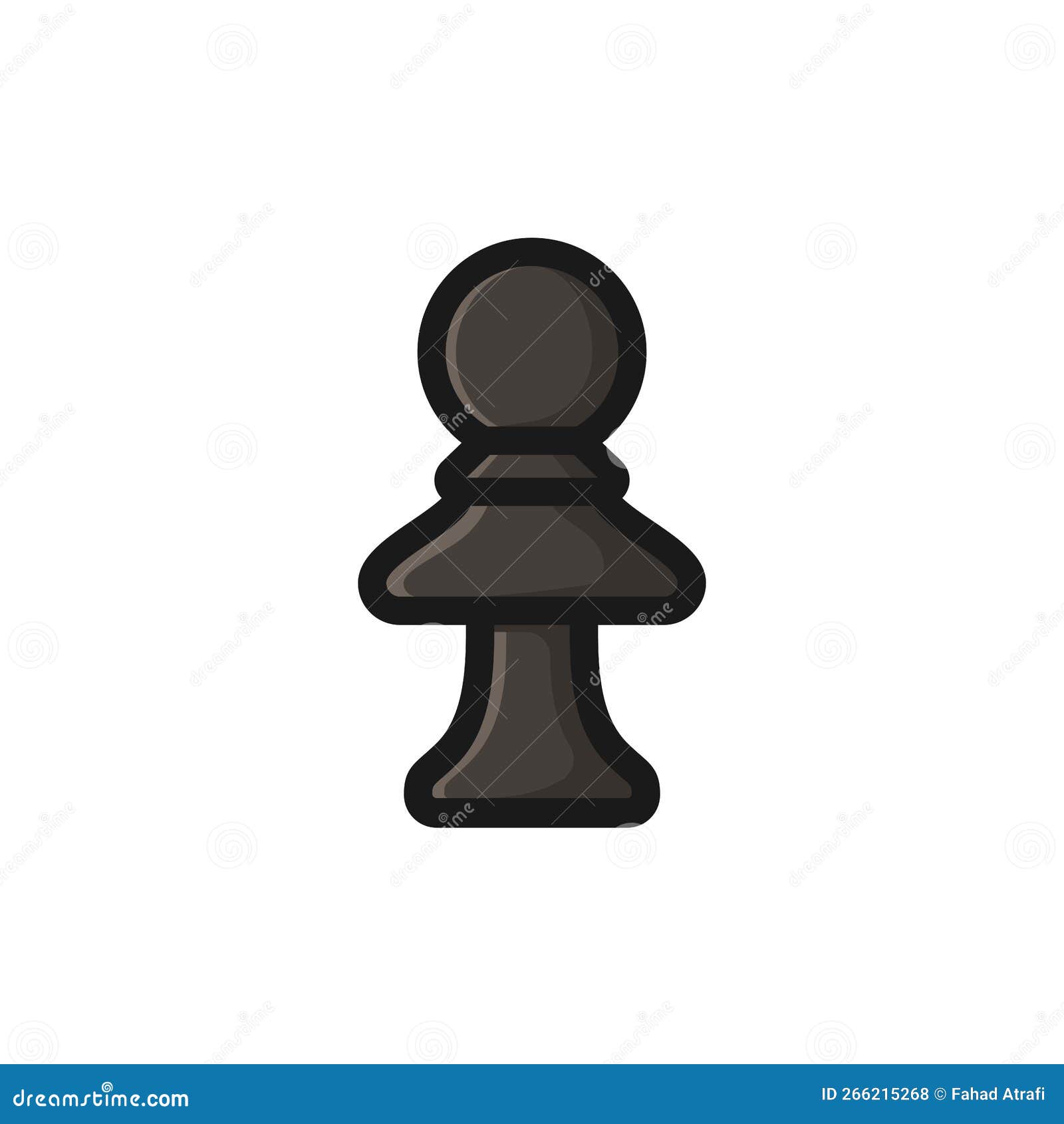 Chess cartoon vector stock vector. Illustration of board - 266215268