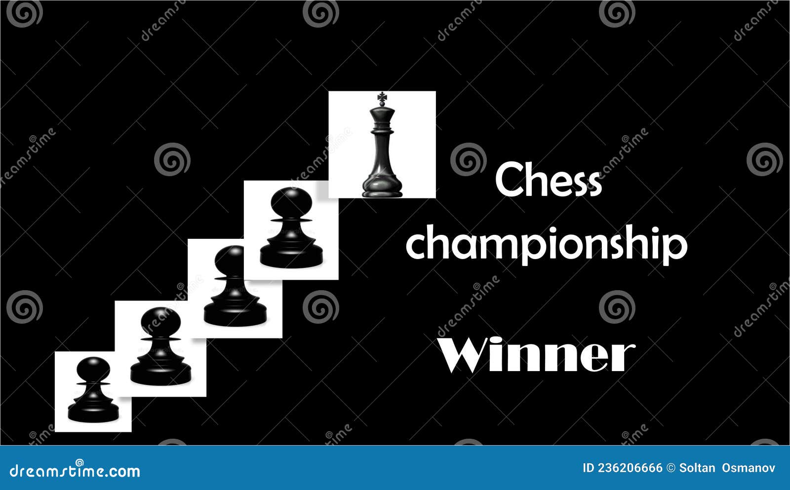 Chess Championship. a Chessboard. Background and Illustration Stock ...