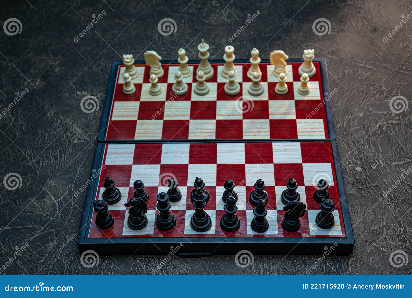 Chess and Ches Board. Play Chess Stock Photo - Image of sports, hobby ...