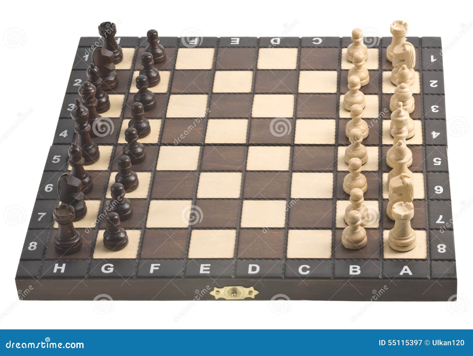 Chess on the chess board stock image. Image of battle - 55115397