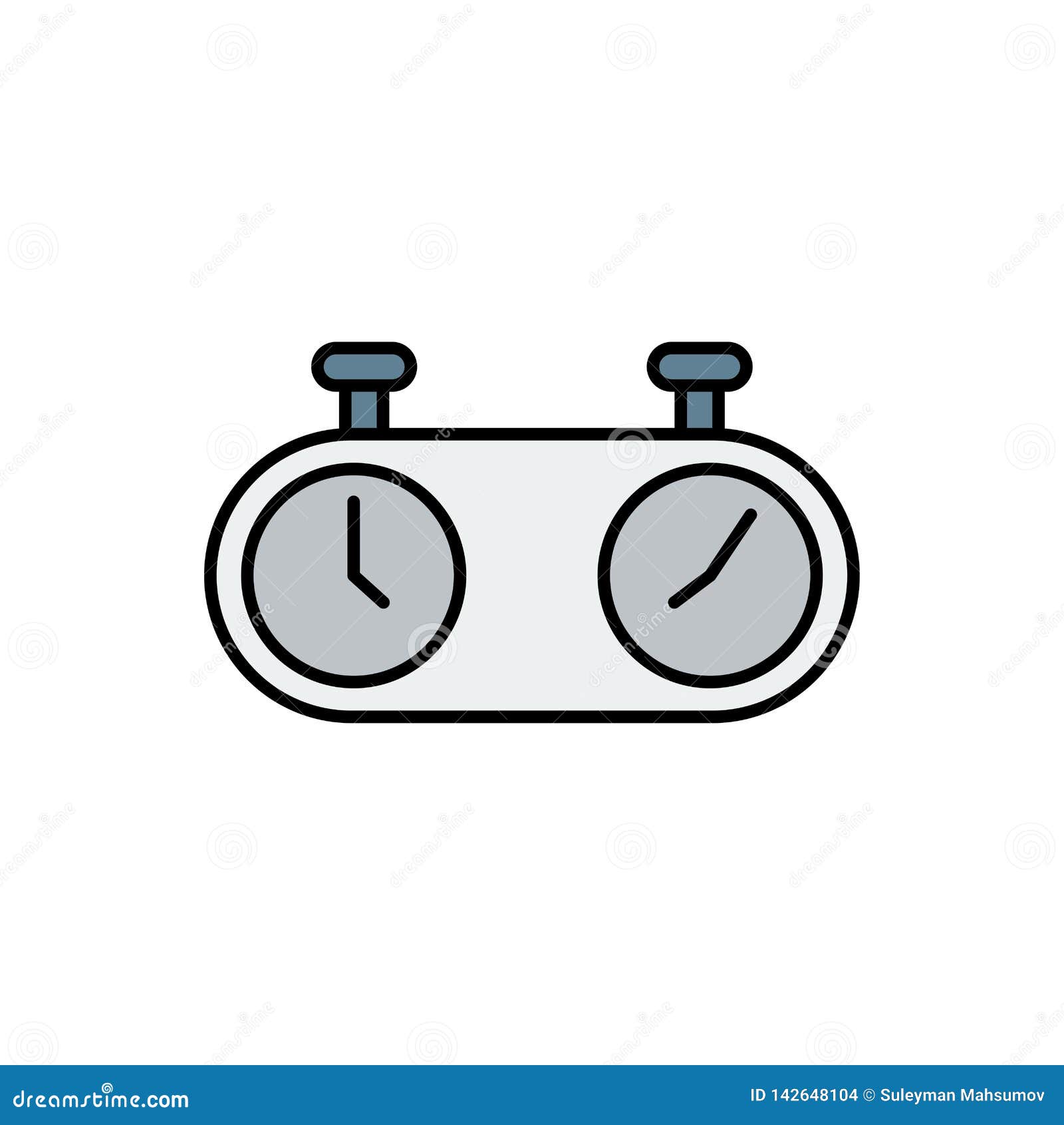 Chess Clock Flat Vector Icon Sign Symbol Stock Vector - Illustration of ...