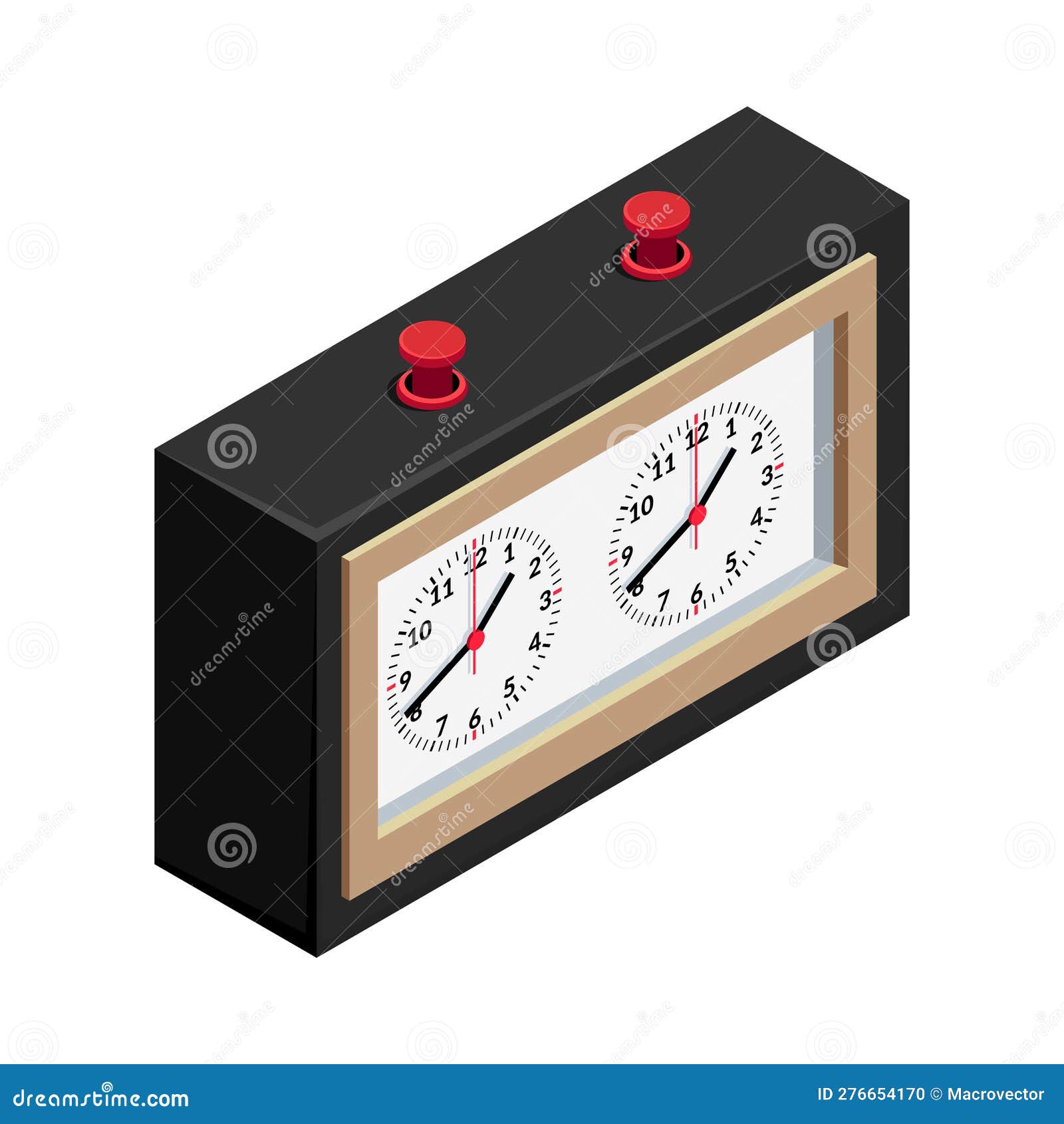 Chess Clock Icon stock vector. Illustration of entertainment - 276654170