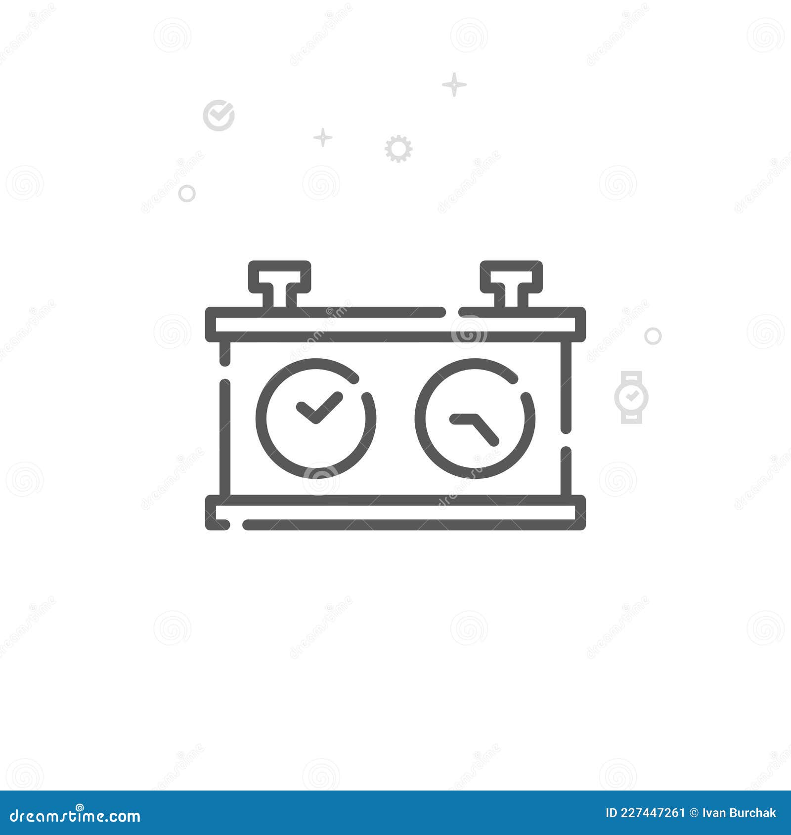 Chess Clock Vector Line Icon, Symbol, Pictogram, Sign. Light Abstract ... Chess Clock Vector Line Icon, Symbol, Pictogram, Sign. Light Abstract ...